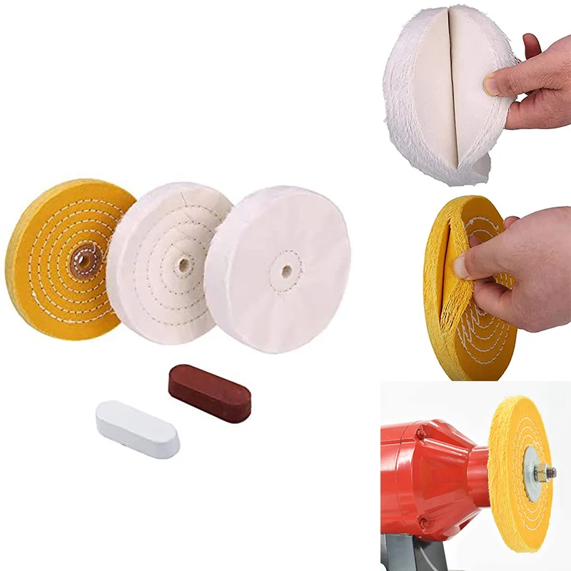 5Pcs-Buffing-Polishing-Wheels-For-Bench-Grinder-With-Polishing ...