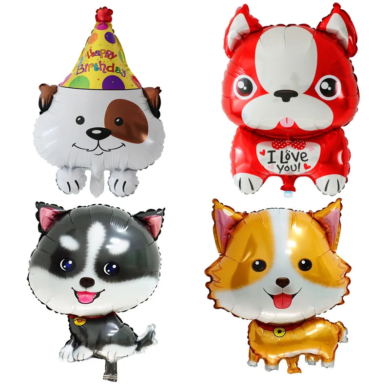 1pc Puppy Toys Animal Theme Party Dog Foil Balloons Kids Lovely Toys ...