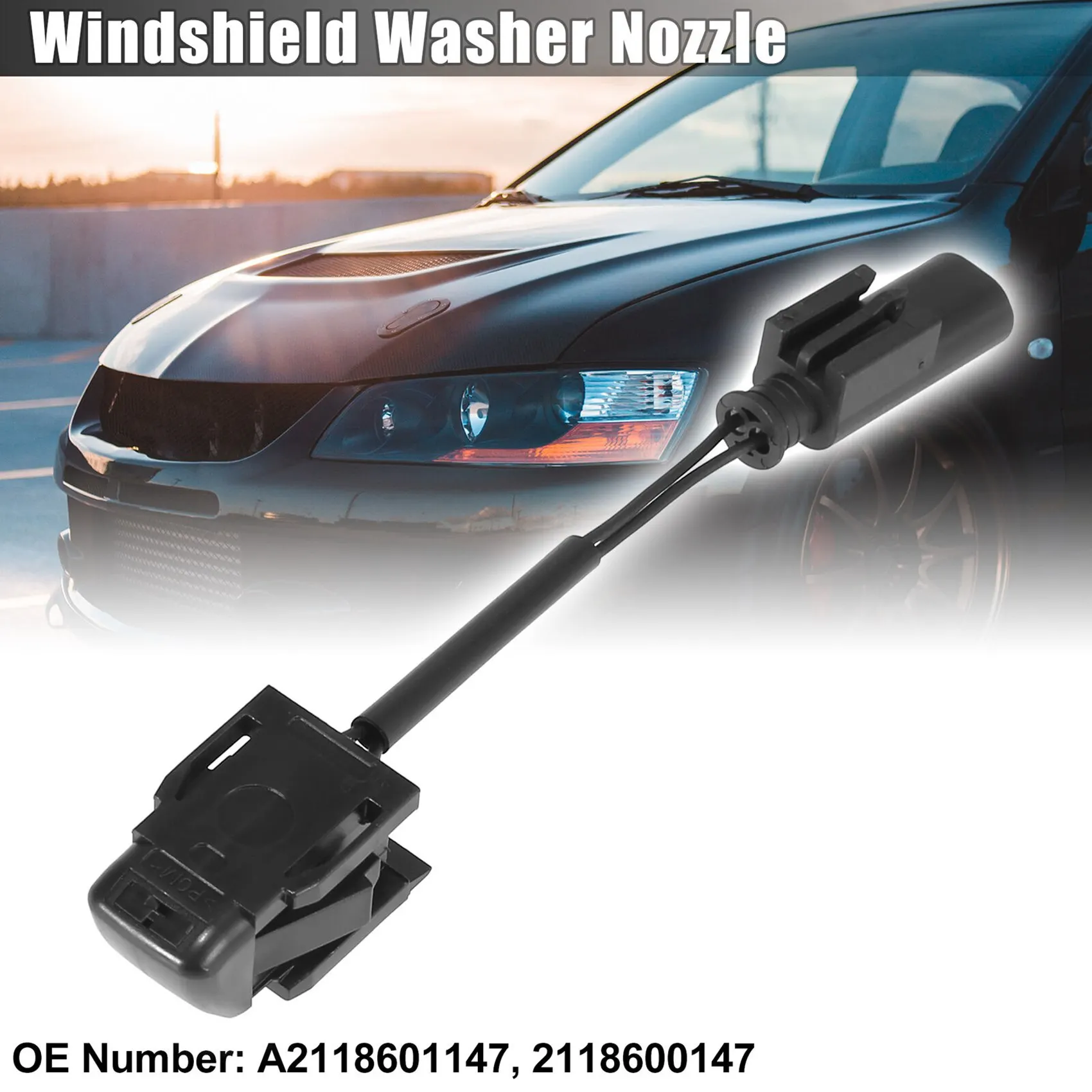 Windshield-Washer-Nozzles-2118600147-for-Mercedes-Benz-W203-C-W209-CLK ...