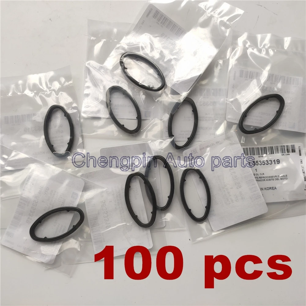100X Cooling System Oil Cooler Gasket Seals OEM# 55353319 For Chevrolet ...
