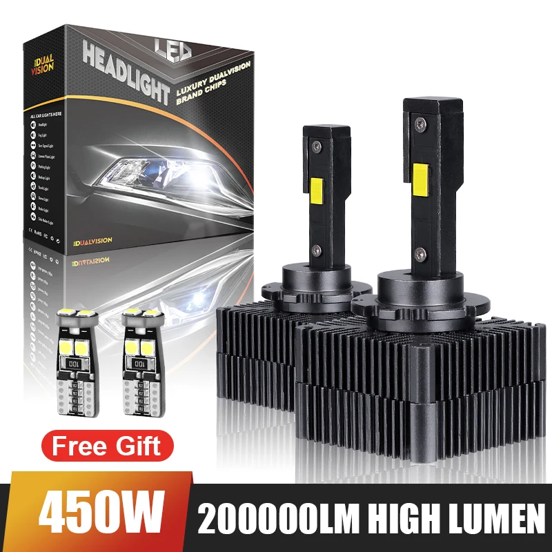 450W-200000LM-D1S-D2S-LED-Headlight-Bulbs-For-Car-D1-D2-D3-D4-D8-D3S ...