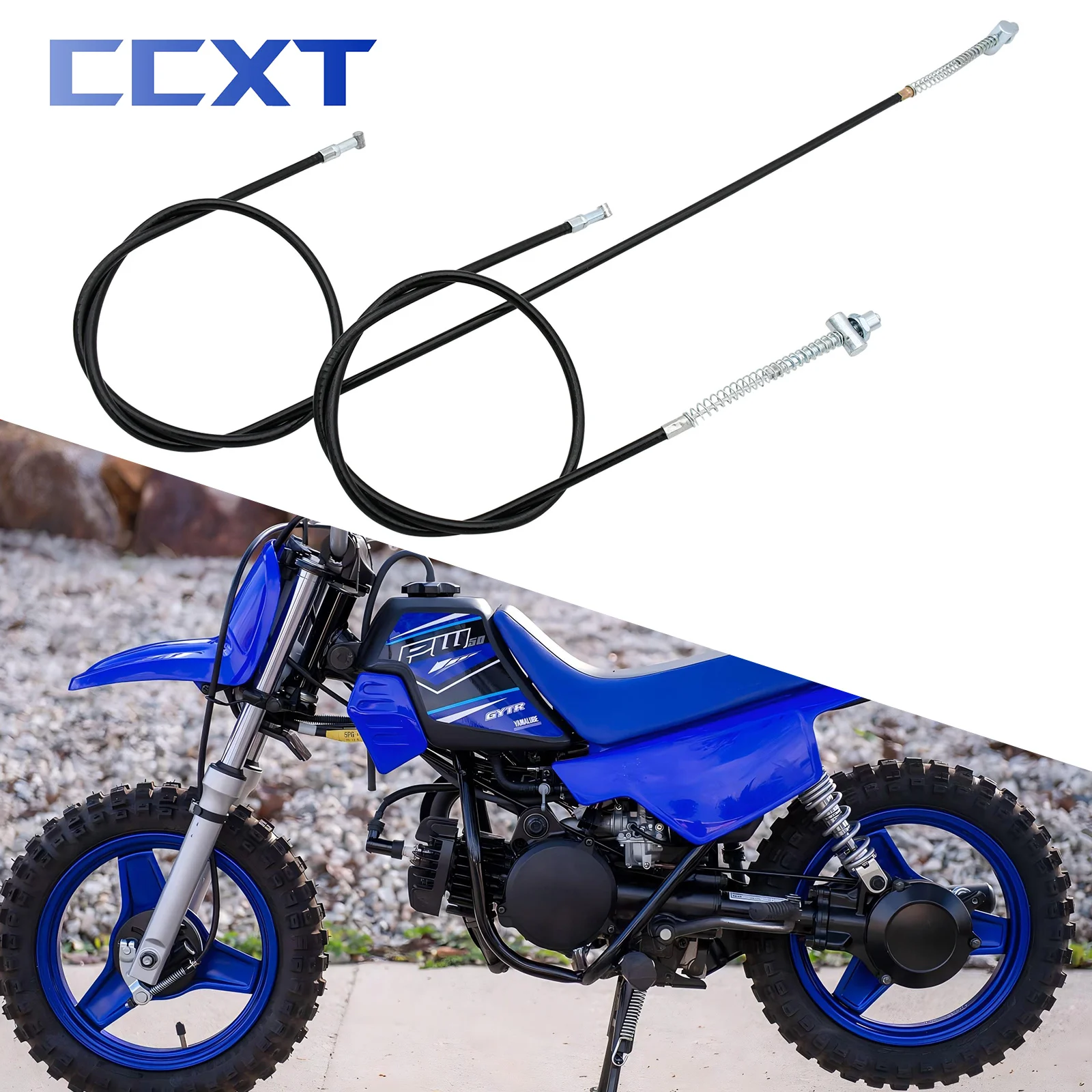 Motorcycle-Front-Rear-Brake-Line-Drum-Brake-Cable-For-Yamaha-PW50-PW-50 ...
