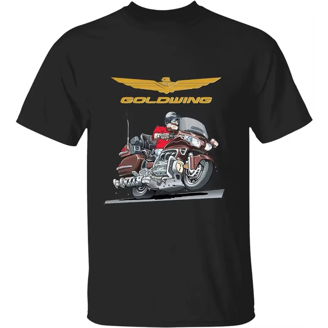 Effex-Goldwing-GL1800-Motorcycle-T-Shirt-Black-Streetwear-Tees-Men ...