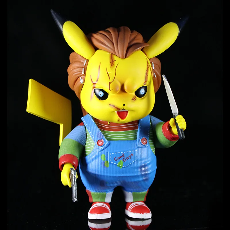 Anime-Pikachu-Cosplay-Horror-Movie-Chucky-PVC-Action-Figures-Toys-Model ...