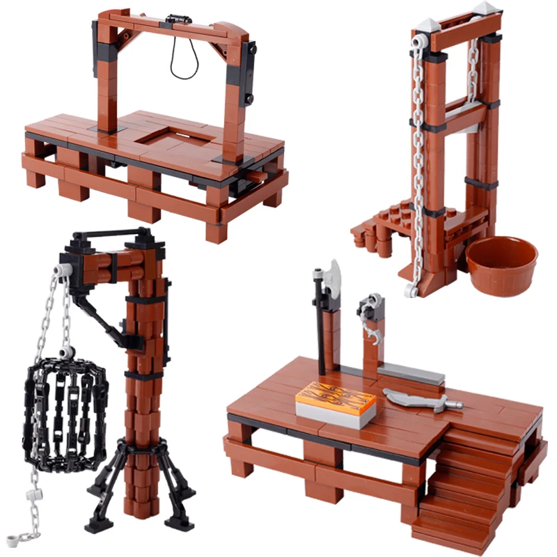 MOC-Medieval-Castle-Scene-Military-Prison-Execution-Ground-Hanging-Cage ...