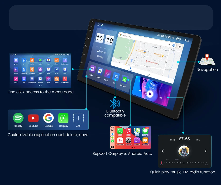 Car Radios - Car Radio Android for VW Volkswagen Skoda POLO GOLF 5 6 ...