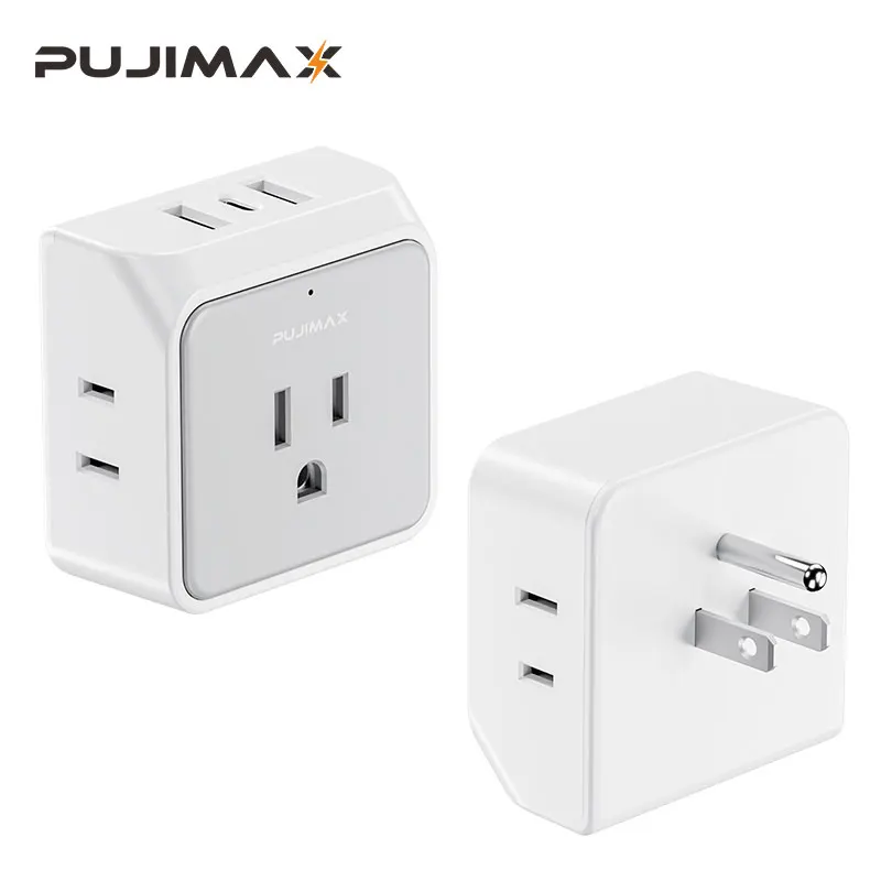 PUJIMAX US Surge Protector,3 Outlet With 3 USB Power Strip Multi Tap ...