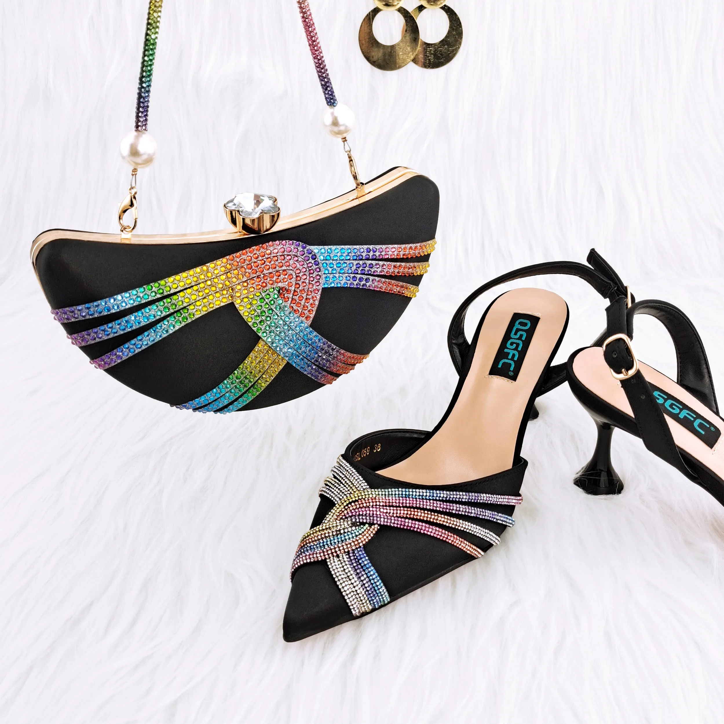 Italian-Design-Black-Color-Cross-Diamond-Belt-Decoration-Simple-And ...