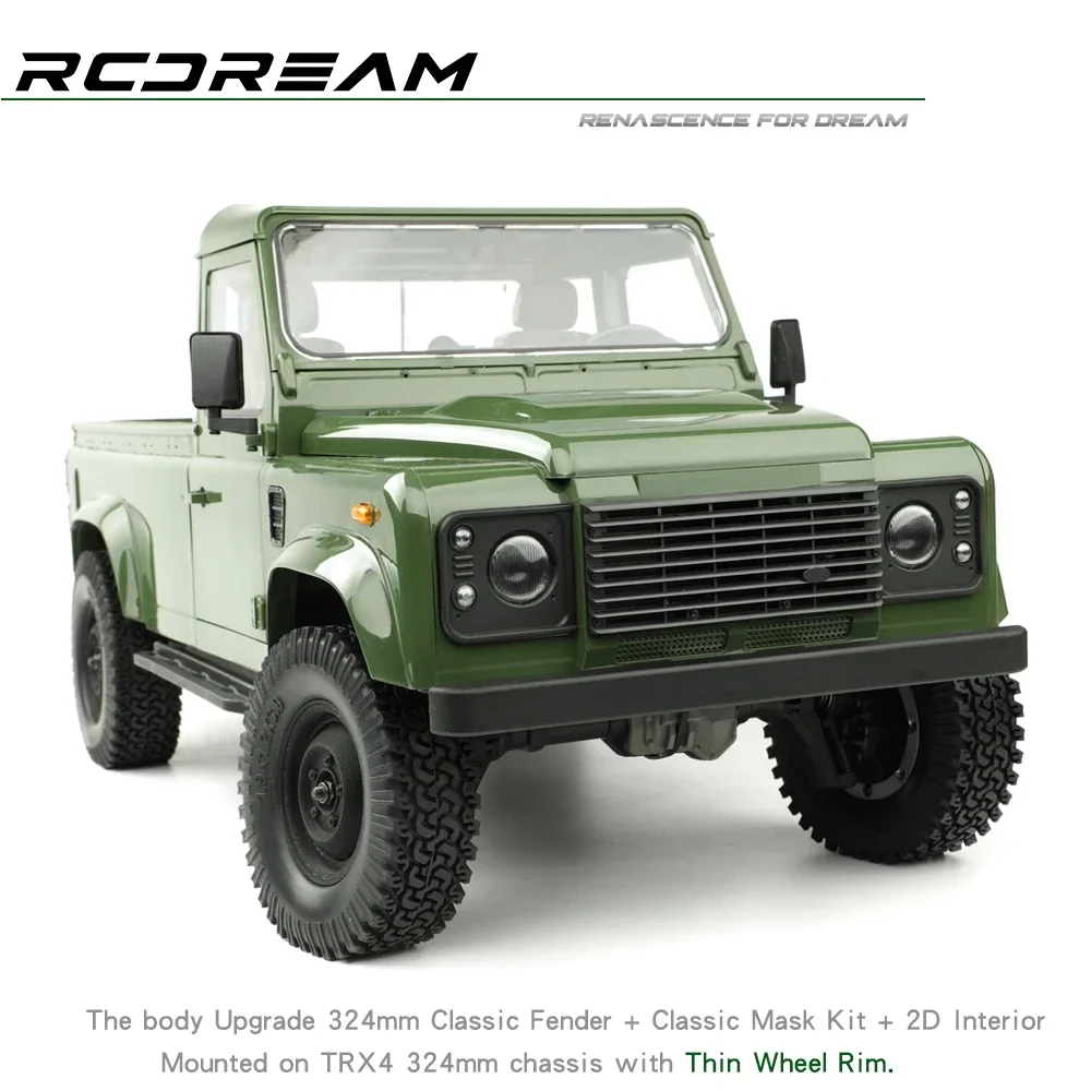 RCDream-Wild-Defender-RD110-2Door-Pickup-Hard-Body-Single-Cab-324mm ...
