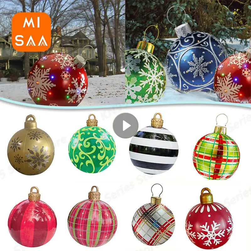 60cm-Outdoor-Christmas-Inflatable-Decorated-Ball-PVC-Giant-Big-Large ...