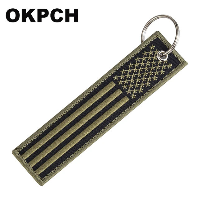 1 PC USA Flag Chain Keychain Launch Key Chain Bijoux Keychains for ...