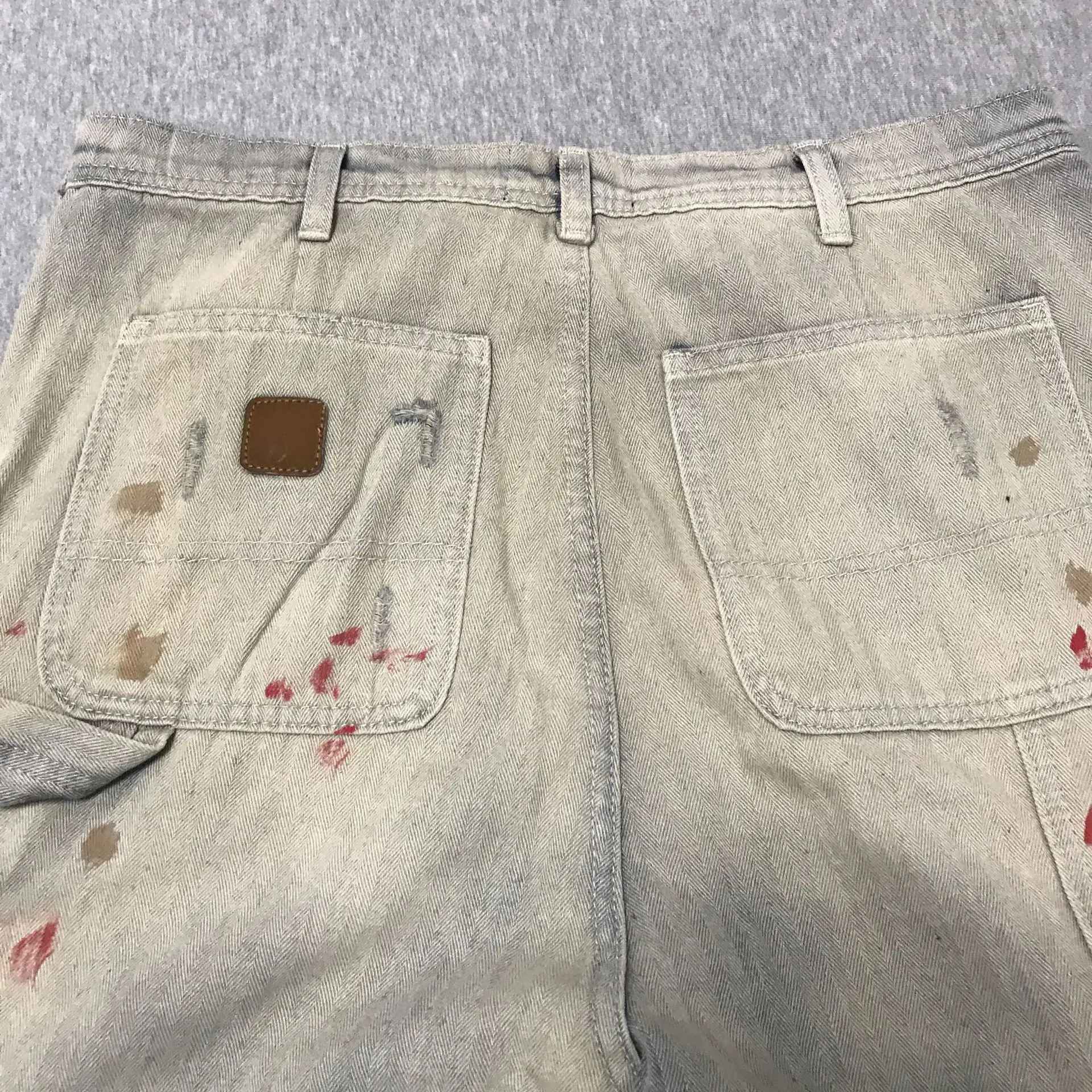 2024 New Old Washed Blood Tag Denim Zipper Slim Fit Straight PANT Jeans ...