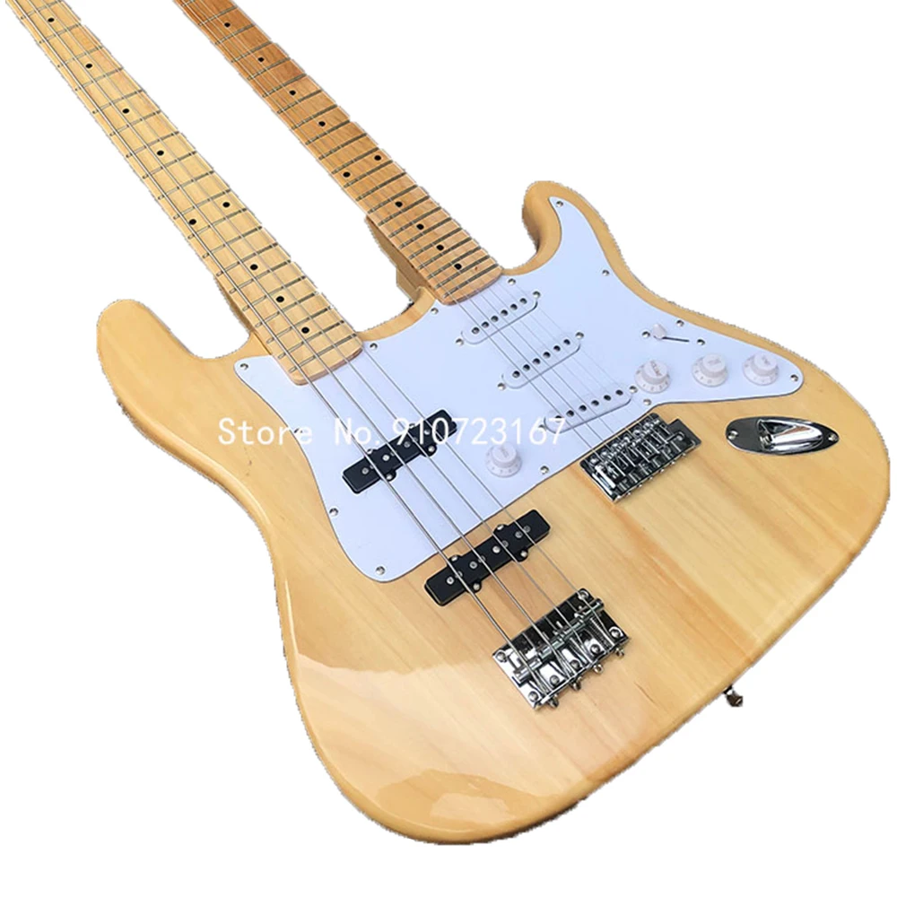 SG double-headed electric guitar, 4 strings+6 strings, mahogany ...