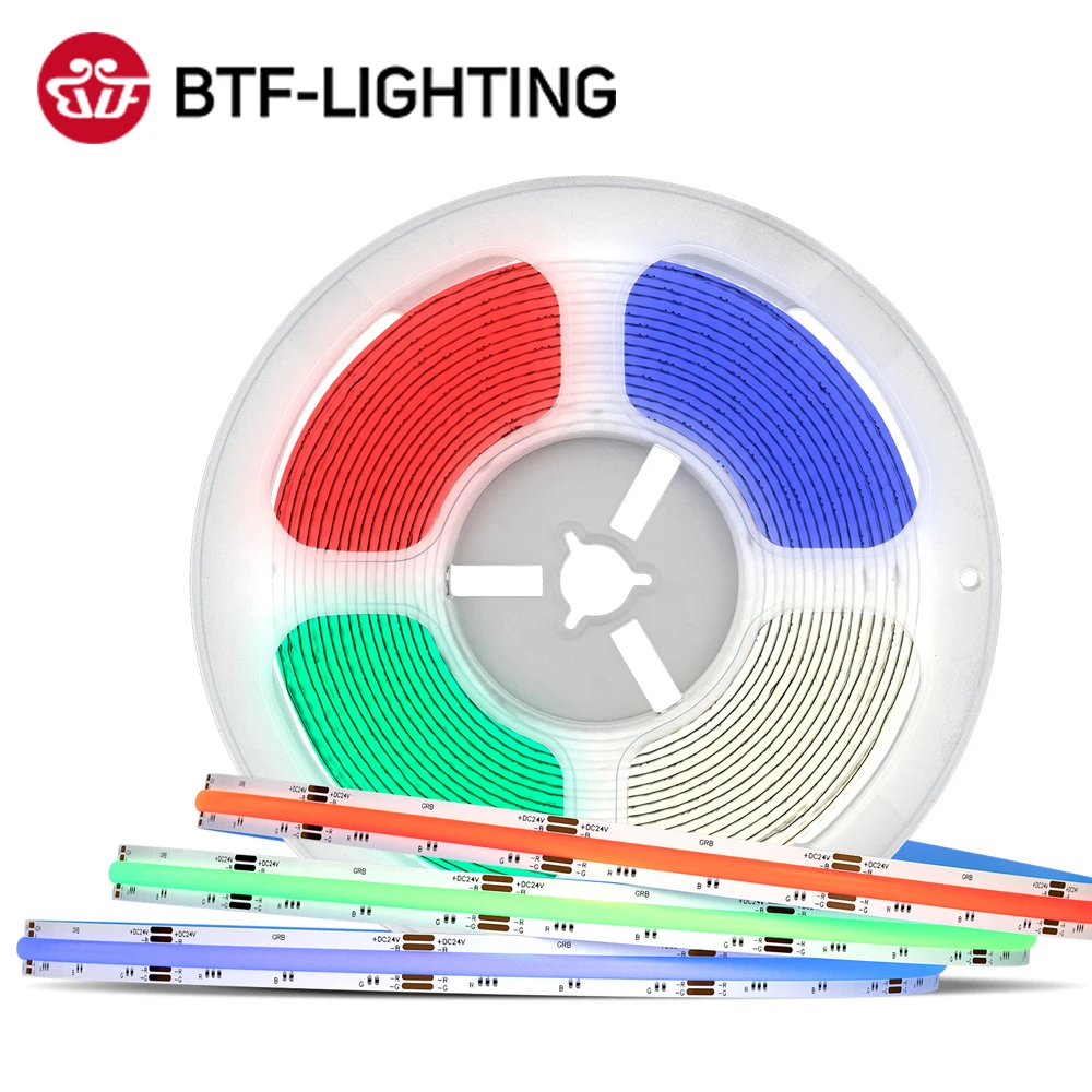FCOB-RGB-RGBW-LED-Light-Strip-12V-810-24V-840-896-LED-Flexible-FOB-COB ...