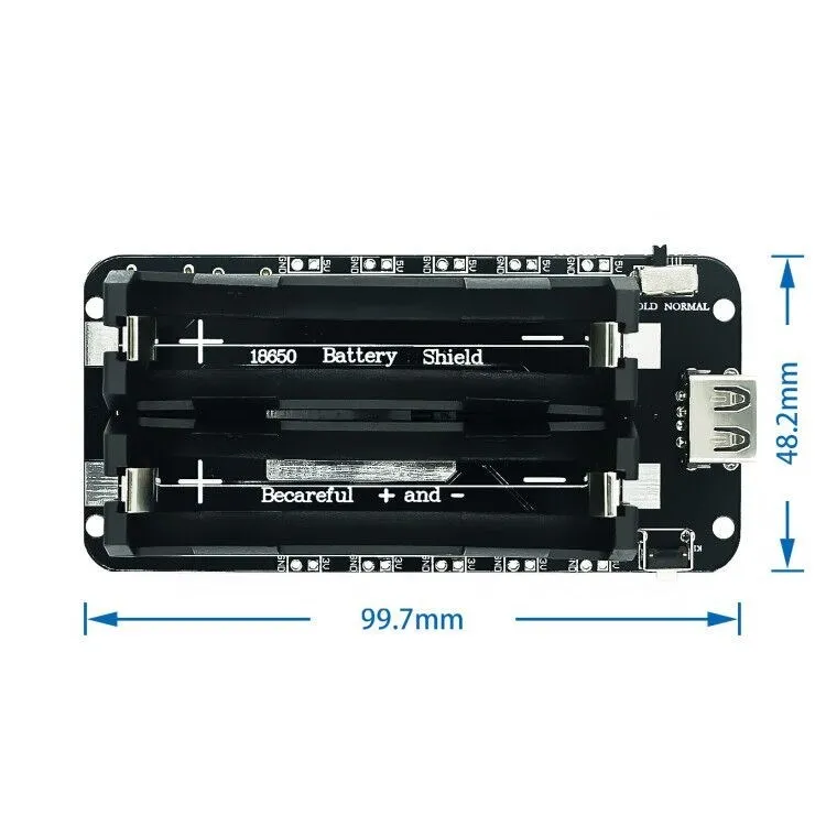 18650 Power Bank 3V/5V 18650 Battery Shield V8 Power Bank Module ...