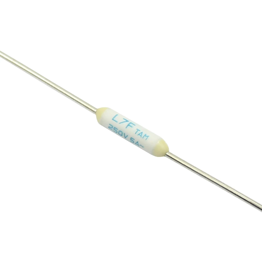 5pcs Thermal Fuse L7F Cutoff TF 145C 145 Degree 5A 250V AC Axial Lead ...