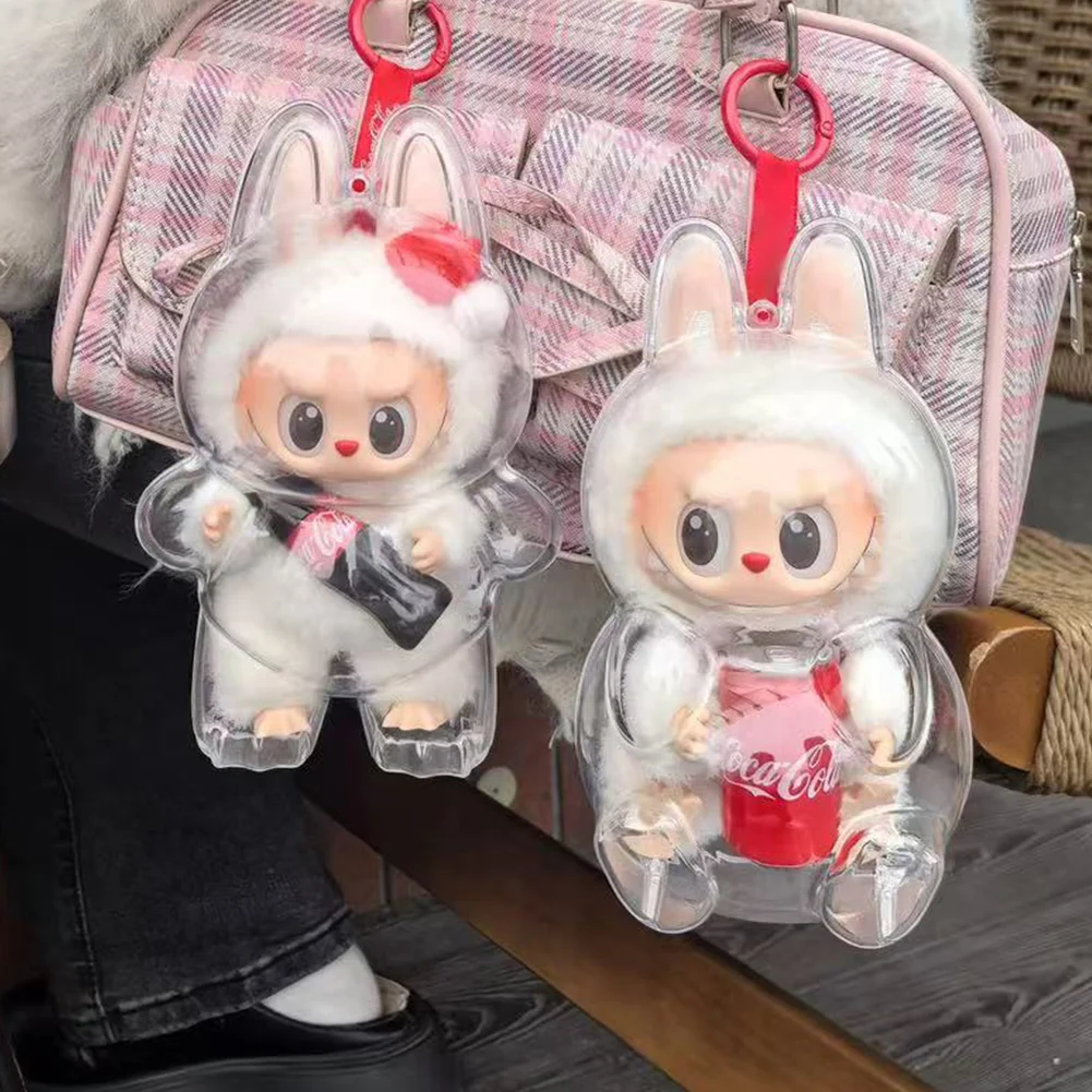 Transparent Protective Cover for Labubu Monster Toy Plastic Vinyl Doll ...