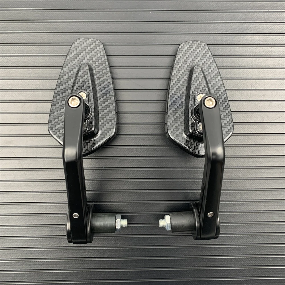 2023-New-Motorcycle-Rearview-Mirror-Carbon-Fiber-Pattern-Handlebar ...