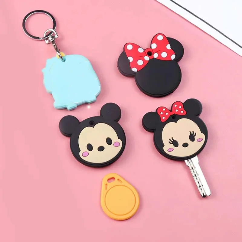 Disney-Cartoon-Minnie-Key-Holder-Silica-Gel-Key-Pouch-Slim-Housekeeper ...