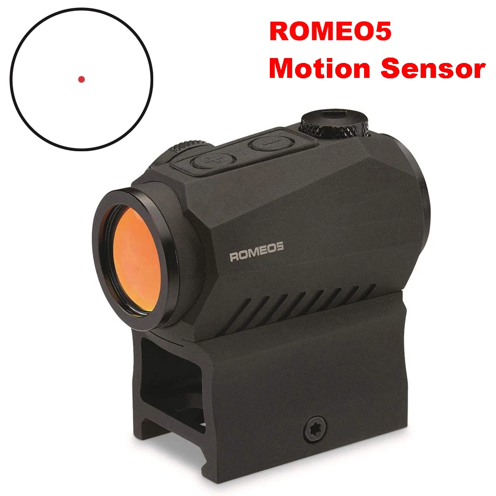 High Quality ROMEO5 1x20mm Compact 2 MOA Red Dot Sight Motion Sensor ...