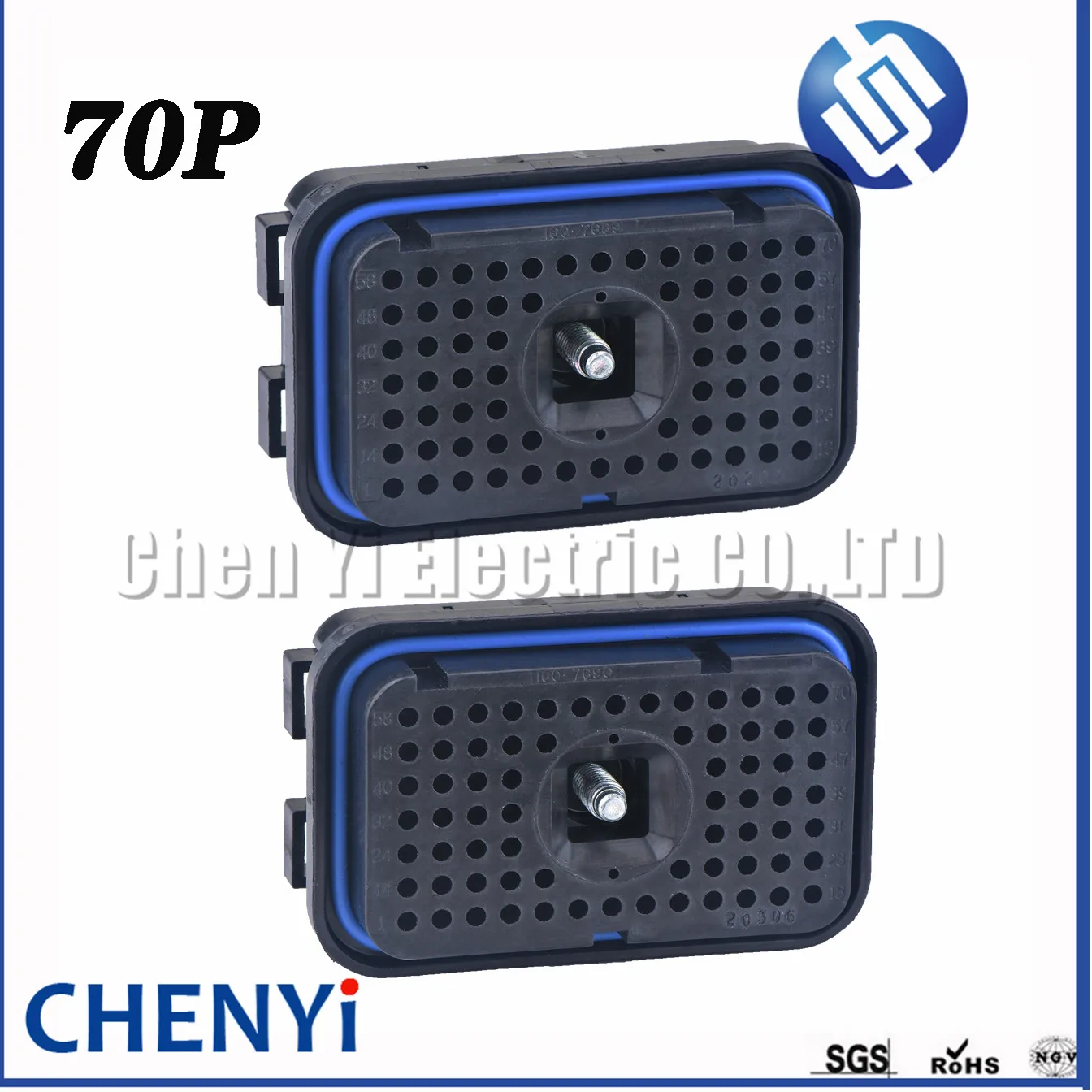 70-Pin-Original-Connector-CTA-Carter-Excavator-E325-330-345C-D-computer ...