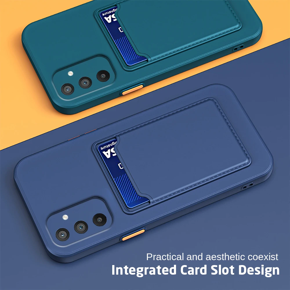 Luxury Card Slot Pocket Case for Samsung Galaxy A34 A 34 Soft Silicone ...