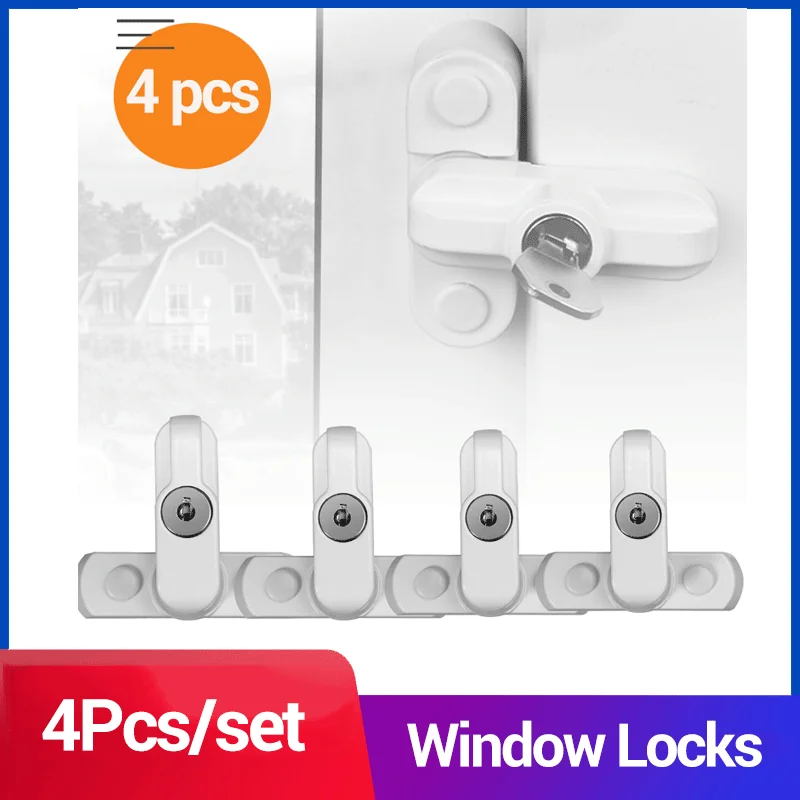 4-Pcs-UPVC-Child-Safe-Security-Window-Door-Sash-Lock-Safety-Lever ...