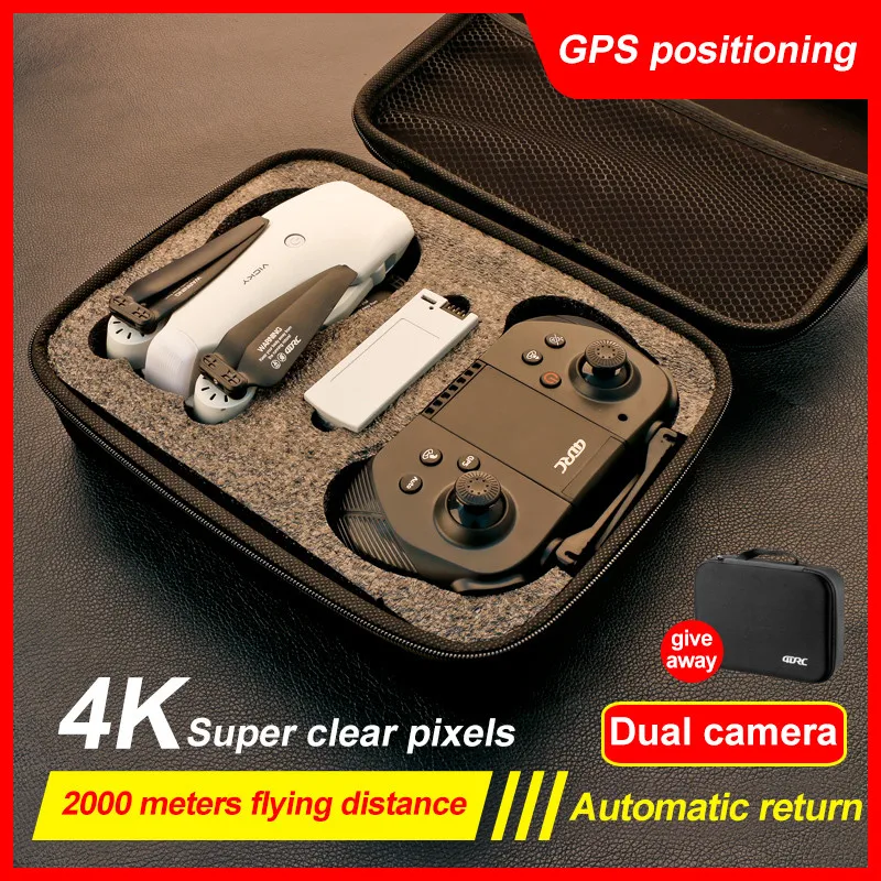 4DRC Drone 4K Professional with 1080P Wide Angle Dual HD Camera GPS FPV ...