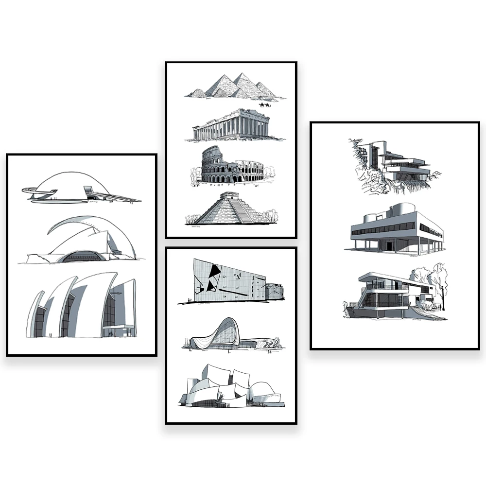 Postmodern Architecture Sketch