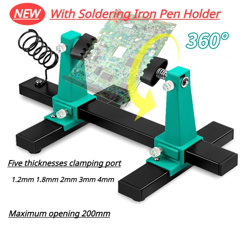 Circuit-Board-Holder-Tool-ajust-vel-PCB-Holder-Rota-o-de-360-Soldering ...