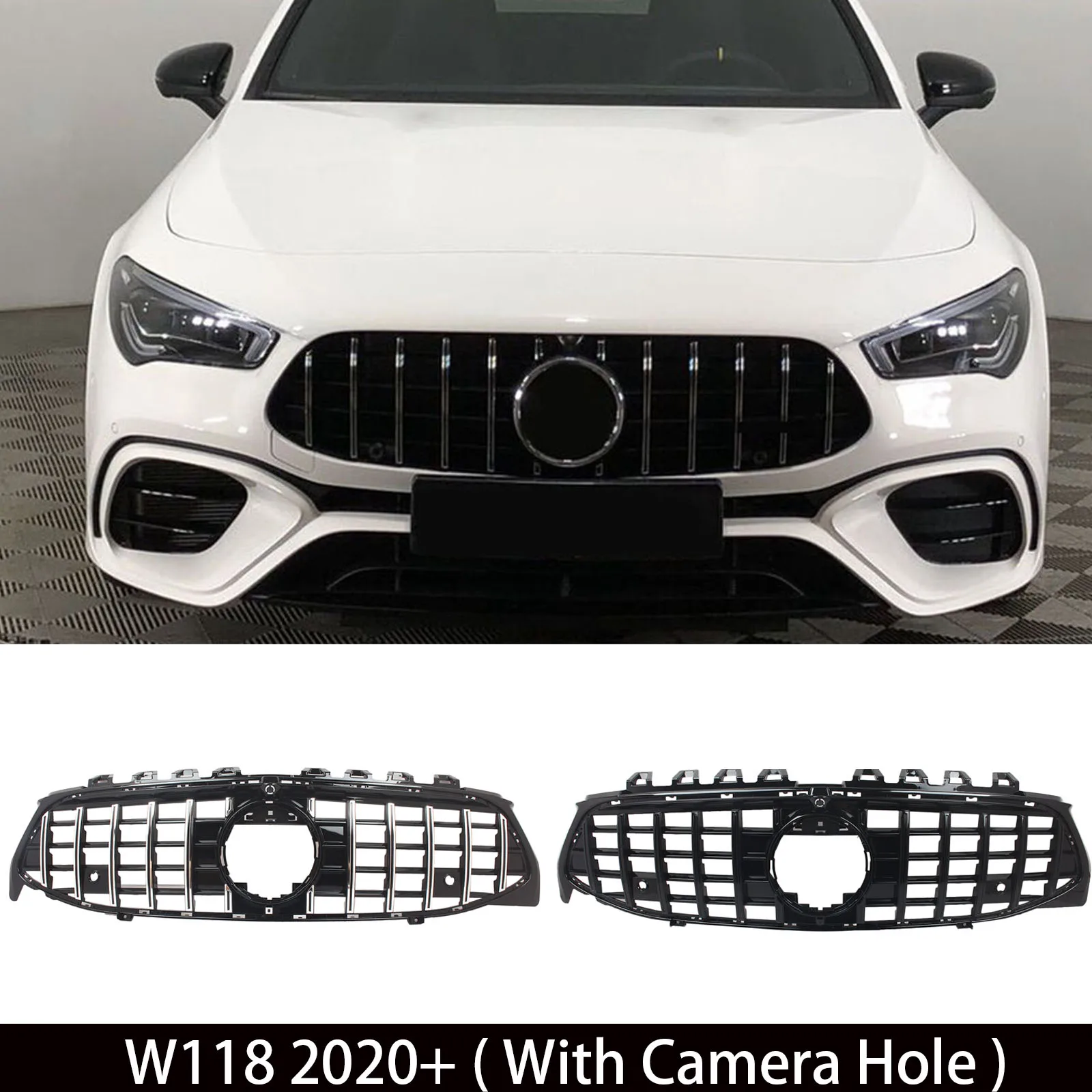 2020-For-Mercedes-Benz-CLA-Class-W118-Front-Mesh-Grille-Auto-Part-Front ...