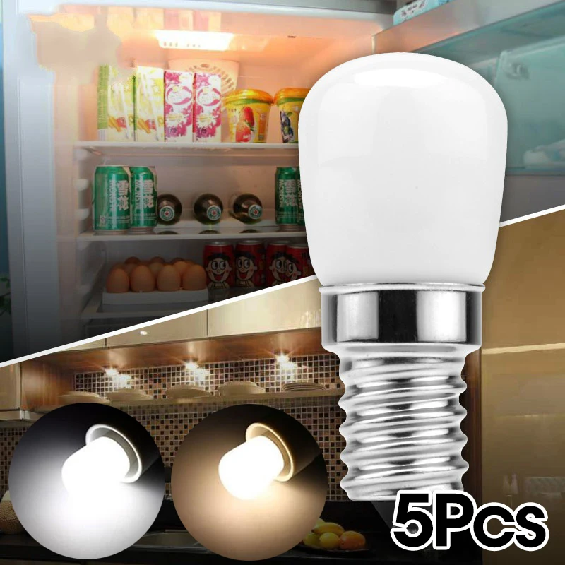 5pcs Mini Led Light Bulbs E12/e14 Fridge Lamp Kitchen Refrigerator ...