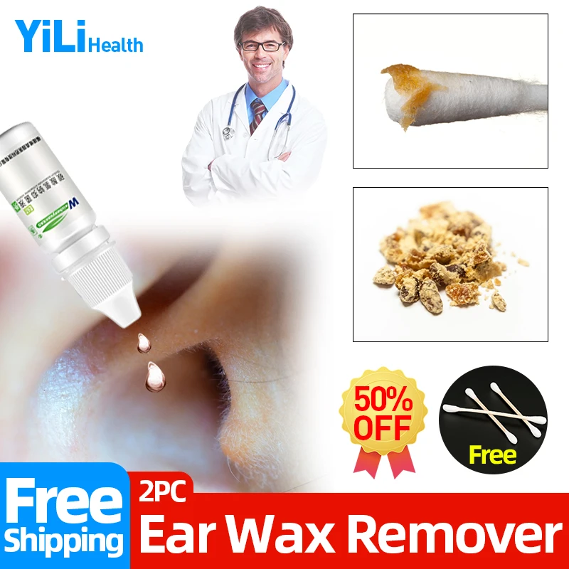 【wenfangdianpu】Earwax Removal Ear Cleaner Drops Earwax Softening Fluid ...