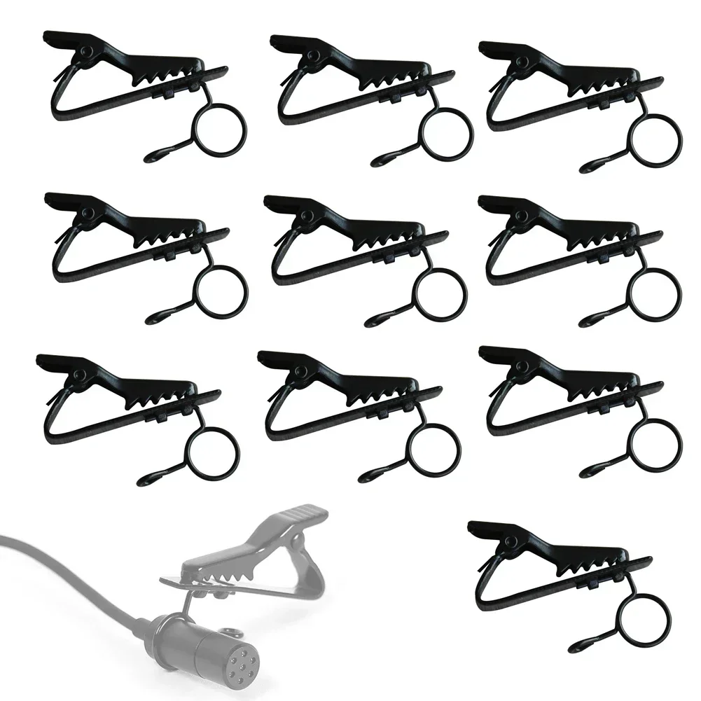 Lavalier Microphone Clips Replacement Kit 10Pcs Lavalier Mic Clips ...