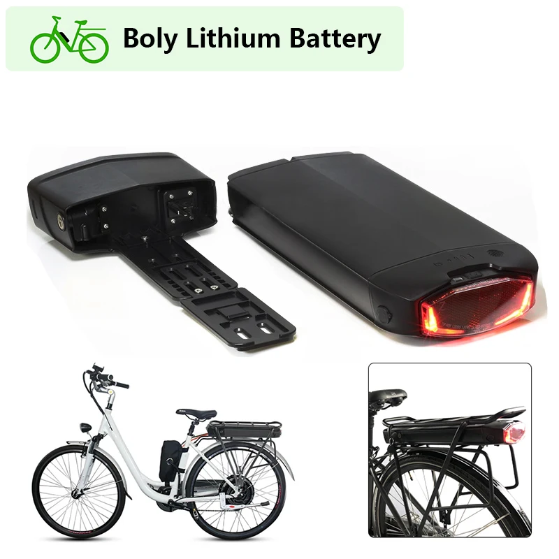 Rear Rack Ebike Battery Pack 24V 36V 13Ah 10.4Ah 17.5A 20Ah 24Ah For ...