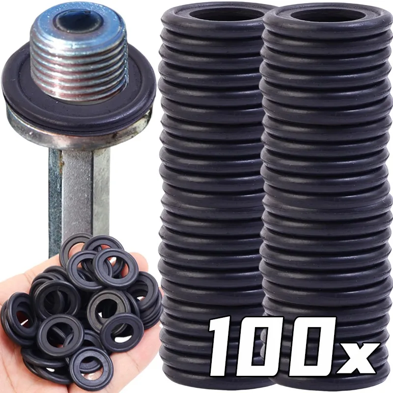 Car Sealing Oil Drain Screw Rubber Plug Gasket M12/M14 Universal Engine ...