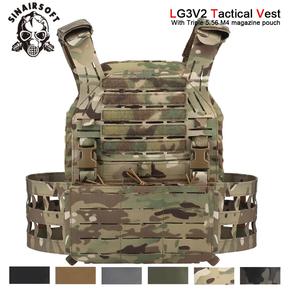 Tactical LBT 6094 LG3V2 Hunting Vest W/G3 Kangaroo Panel For 5.56 M4 ...