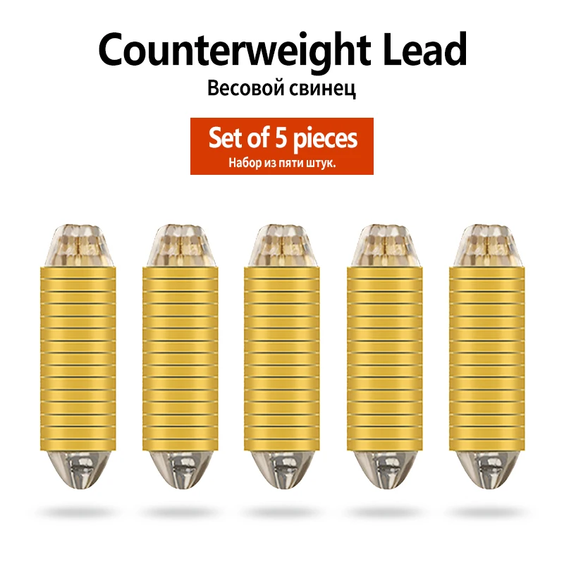 5PCS-Counterweight-Fishing-Lead-Weight-Changeable-Loading-Lead-Fishing ...