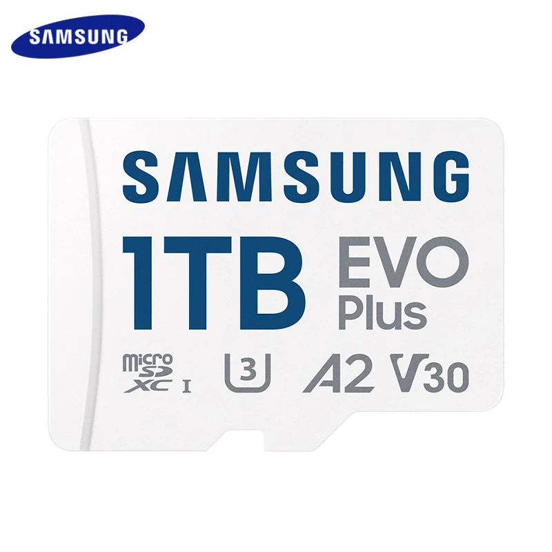 SAMSUNG EVO Plus microSDXC Memory Card 1TB A2 U3 V30 Micro SD Card Max ...