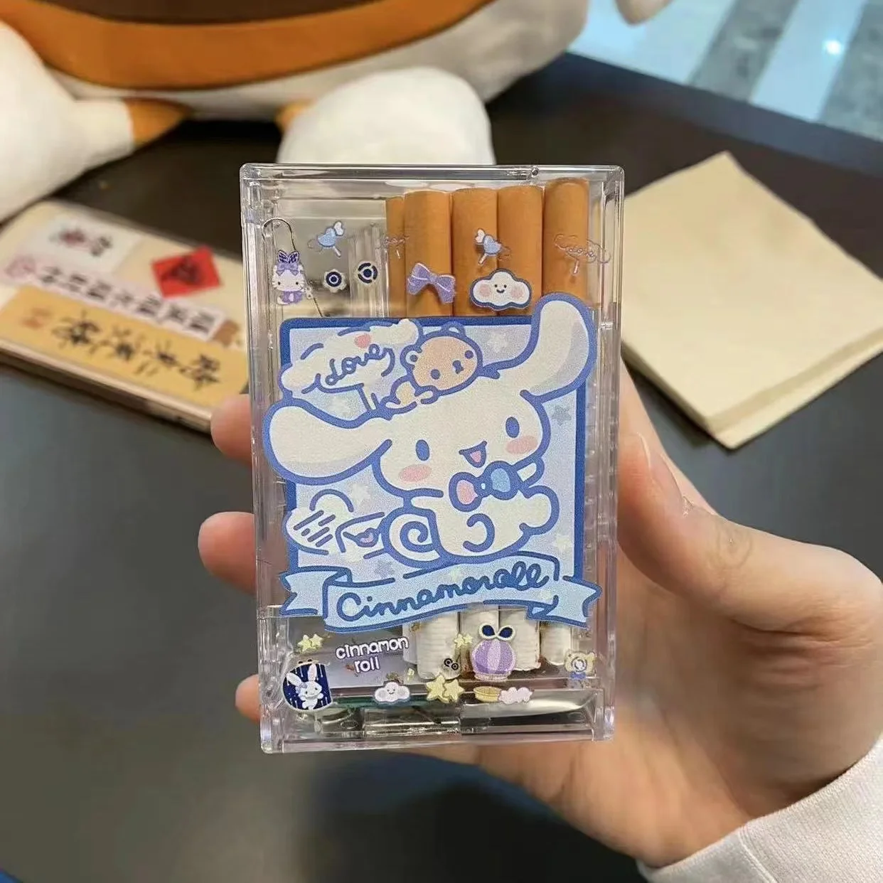 Sanrio-caja de cigarrillos Kawaii Hello Kitty, Pochacco Kuromi ...