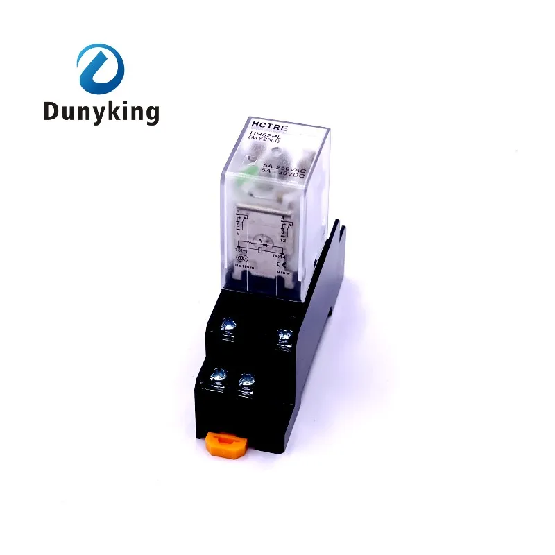 5pcs MY2P HH52P MY2NJ 12V 24V DC / 110V 220V AC coil general purpose DPDT micro mini relay with ...