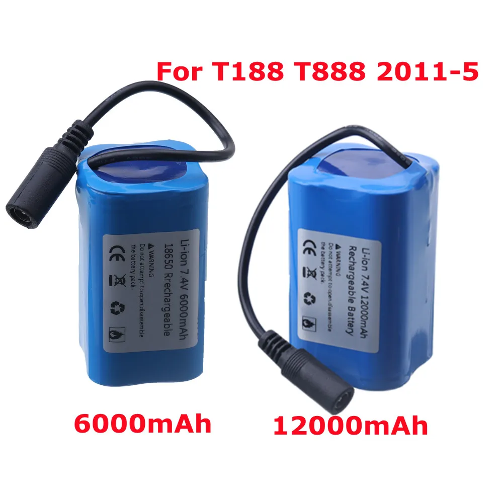 7.4V 12000Mah 6000Mah Battery For T188 T888 2011-5 V007 C18 H18 V18 ...