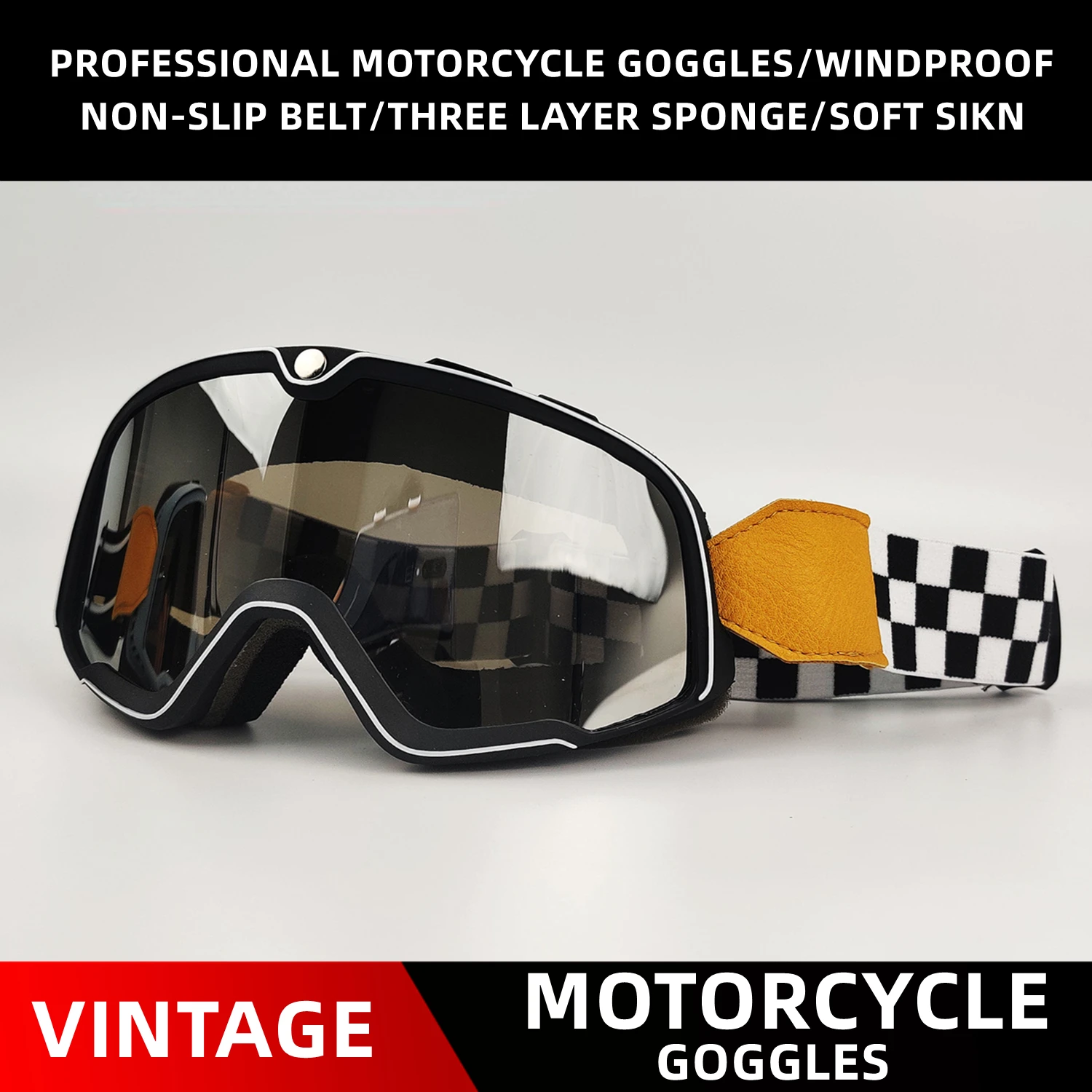 Motorcycle Goggles Retro Motocross Sunglasses ATV Skiing Glasses ...