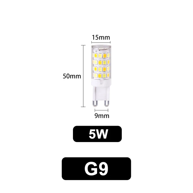 Selling LED G9 Lamp Bulb AC 220V 3W 5W 7W 2835 SMD Chip Ceramic LED Light Bulb replace Halogen ...