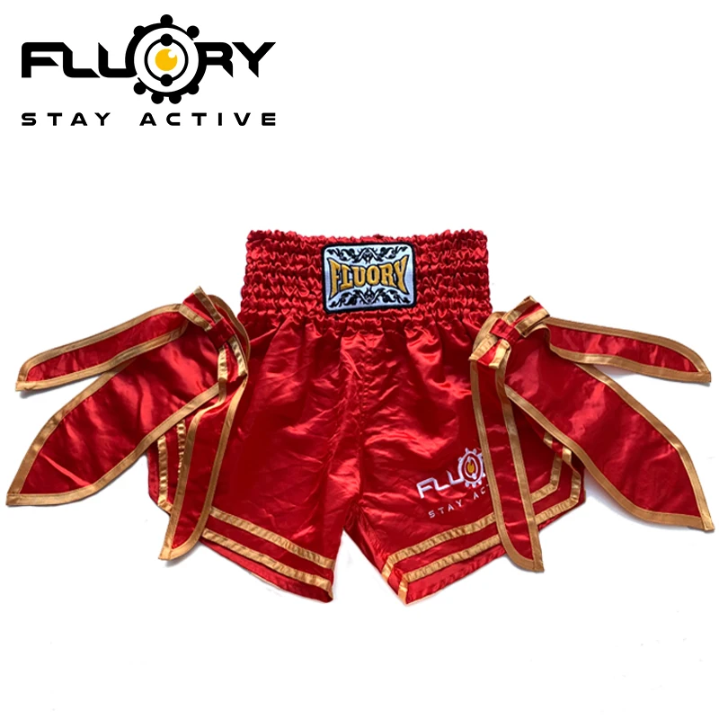 Fluory Muay Thai Shorts Solid Boxing Training Shorts Men's Boxing ...
