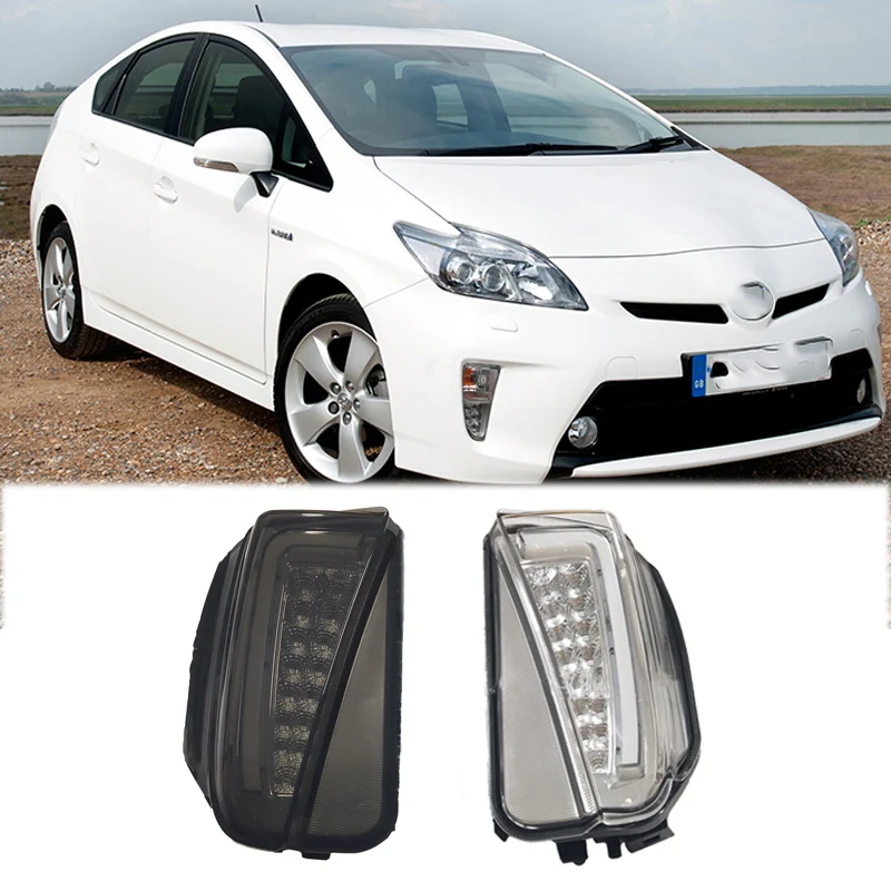 Car-LED-Front-Bumper-Fog-Lamp-DRL-Daytime-Running-Lights-Yellow-Turn ...