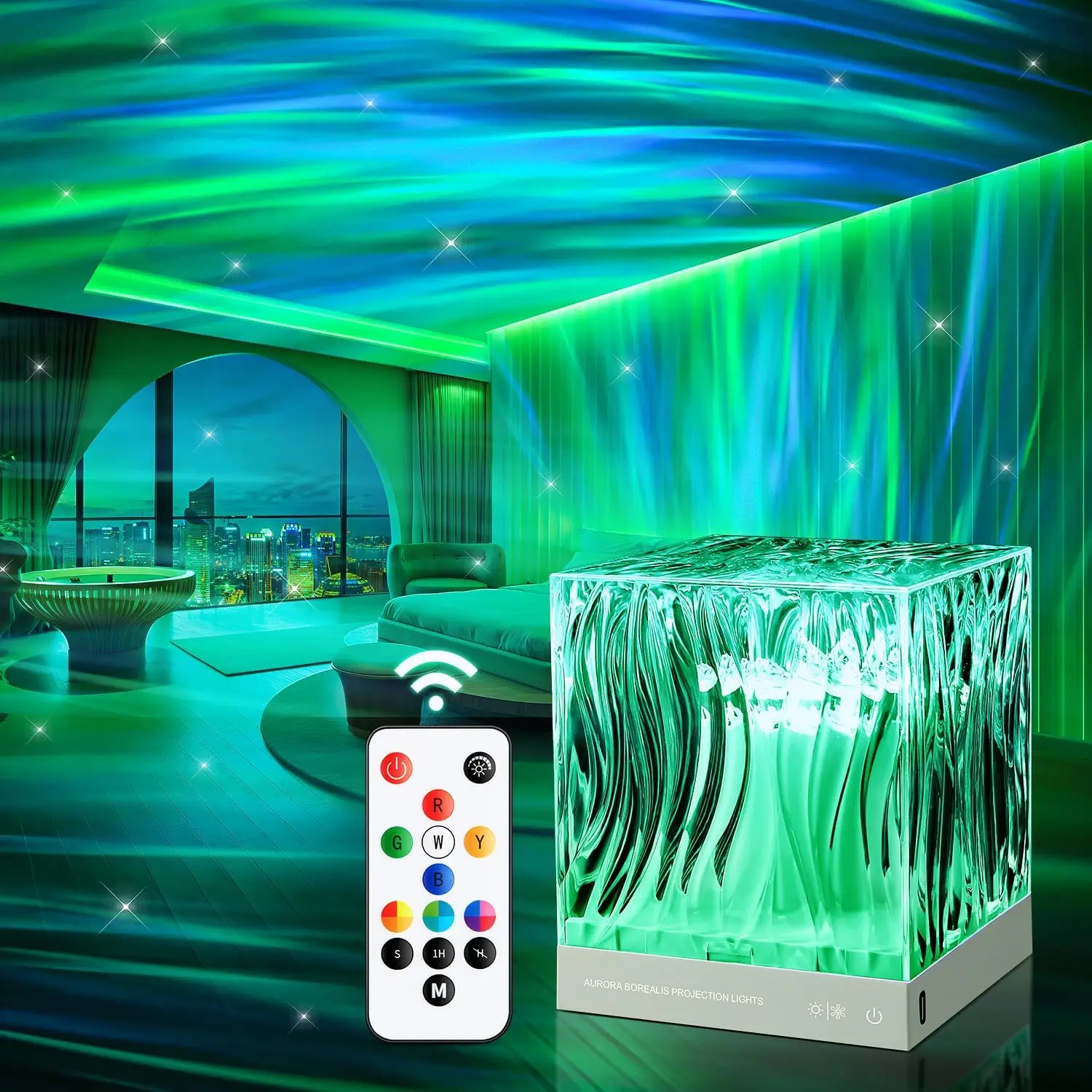 Northern-Lights-Aurora-Borealis-lamp-USB-Rechargeable-Water-Ripple ...