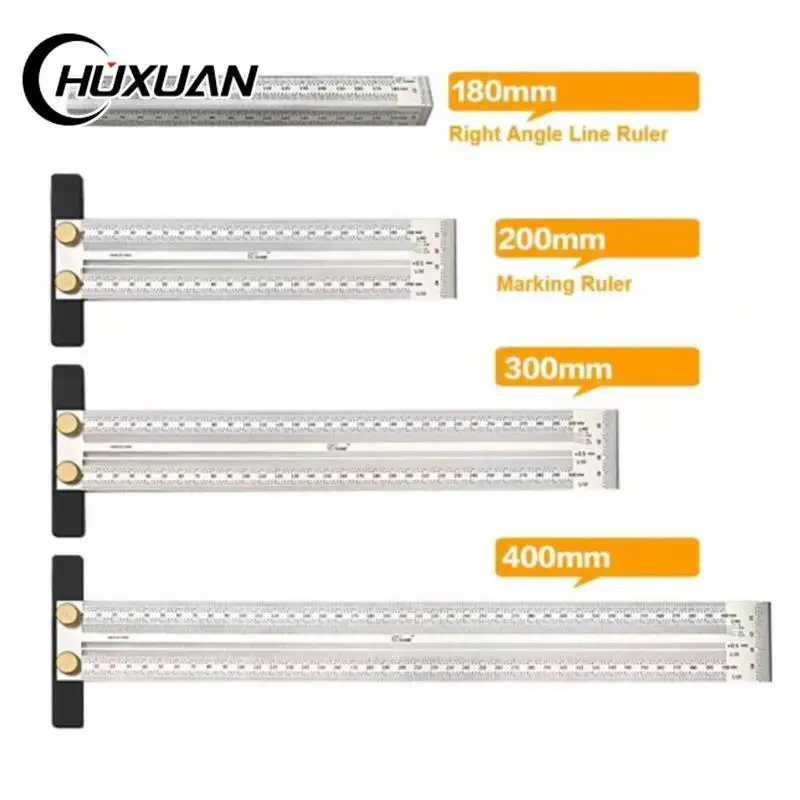 1pc-Woodworking-ruler-High-precision-Line-Scribe-T-type-Ruler-Hole ...