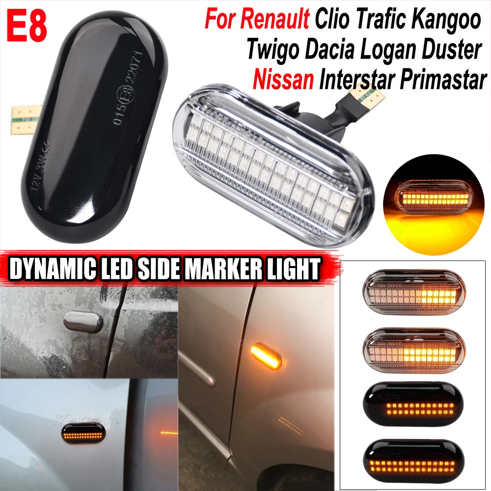 2PCS-Dynamic-Blinker-Turn-Signal-Lamps-LED-Side-Marker-Light-For-Nissan ...