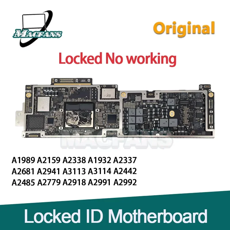 Original Locked ID Board For MacBook A2337 A2338 A2681 A2941 A2442 ...